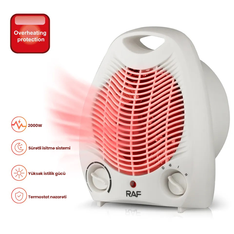 3 Modes 2000W RAF Electric Floor Heater Desktop Heater Fan Electric ...
