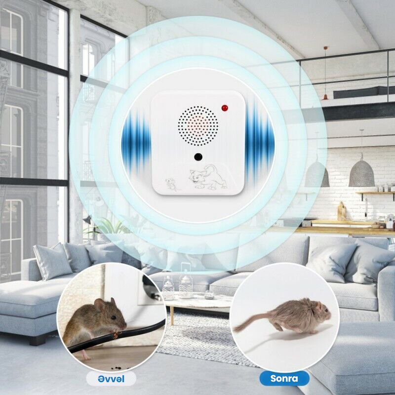 Electronic Ultrasonic Pest Repeller Anti Mice Spider Mosquito Repellent ...