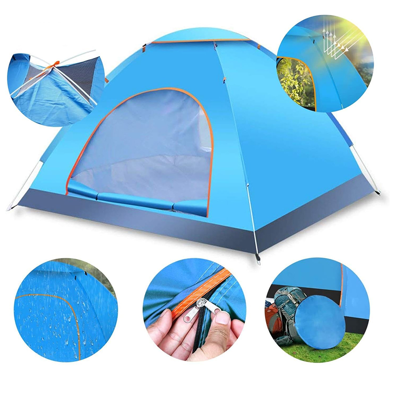 YUANJ Ultralight Tent For Outdoor Beach Blue Color Camping Tent With ...