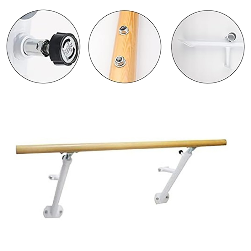 Wall Mounted Dance Stretch Bar Wooden Ballet Equipment For Pilates ...