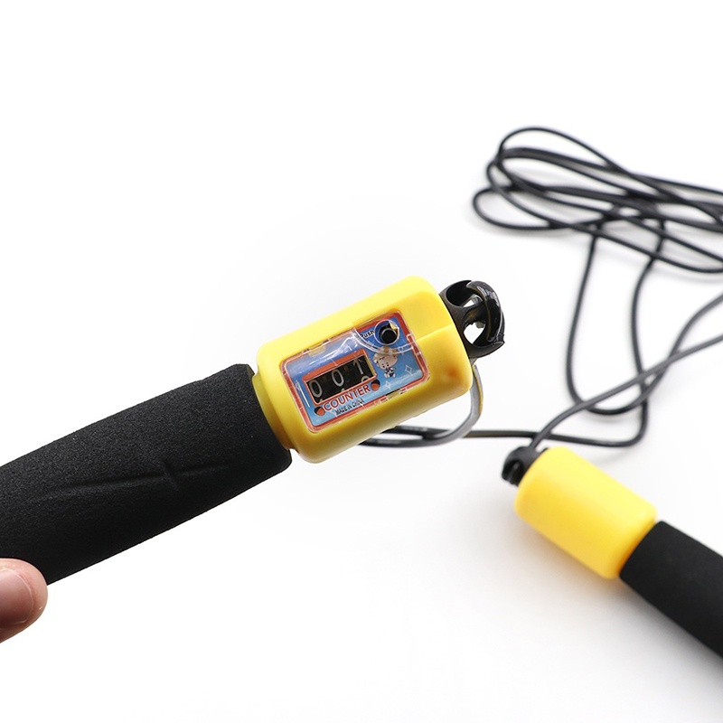 Adjustable Counting Skipping Rope Anti-Slip PVC Waterproof Speed ...