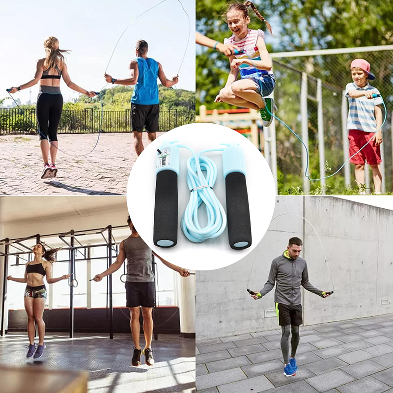 Rubber Jump Rope For Fitness Adjustable Rubber Colorful Jump Rope With ...