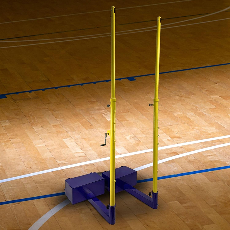 Volleyball Poles Height Adjustable Volleyball Net Stand With Wheels ...