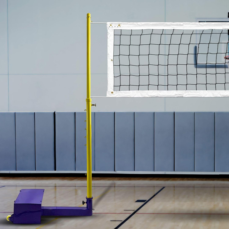 Volleyball Poles Height Adjustable Volleyball Net Stand With Wheels ...