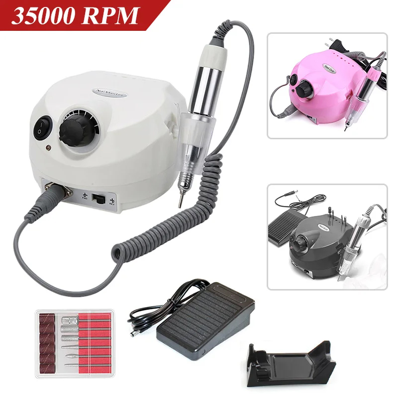 35000RPM Electric Nail Machine Powerful Nail Machine For Salon Nail ...