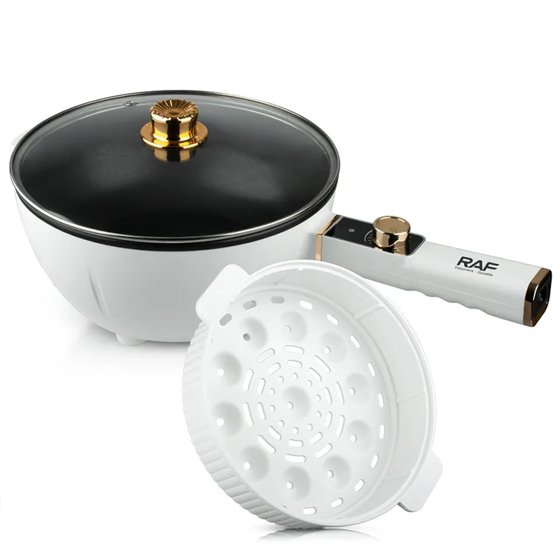 RAF Multifunction Electric Frying Pan 4+5L Non-Stick Inner Dual Frying ...