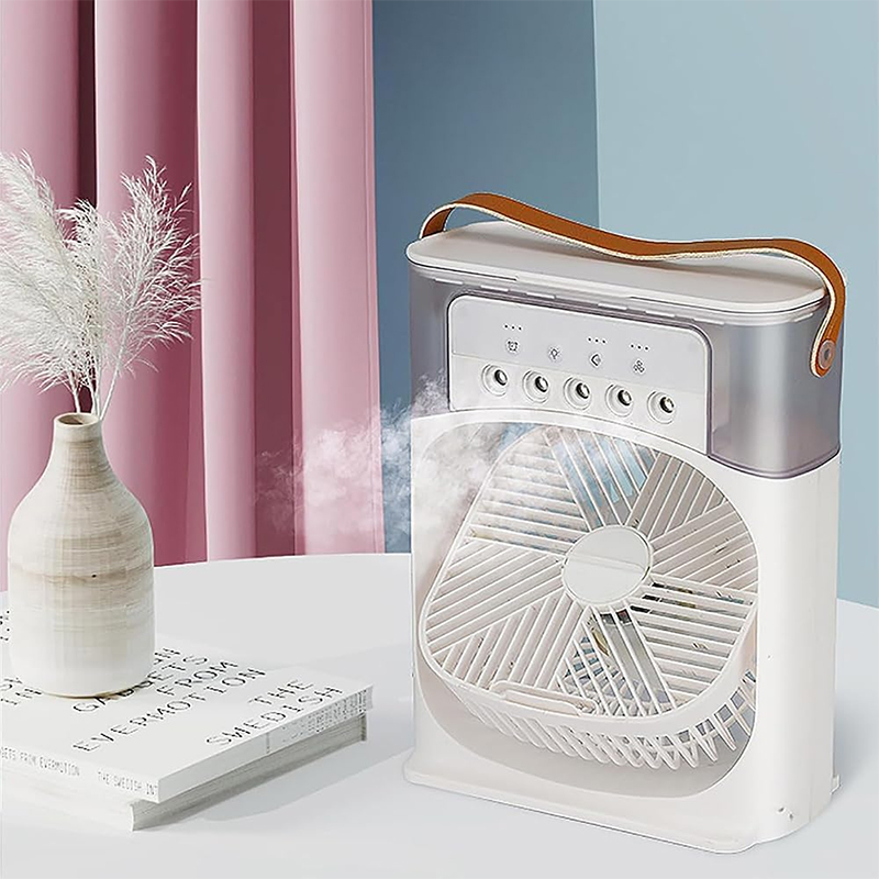 USB Buxarlı 3-ü 1-də Portativ Hava Nəmləndirici Perli Ventilyator Fan ...