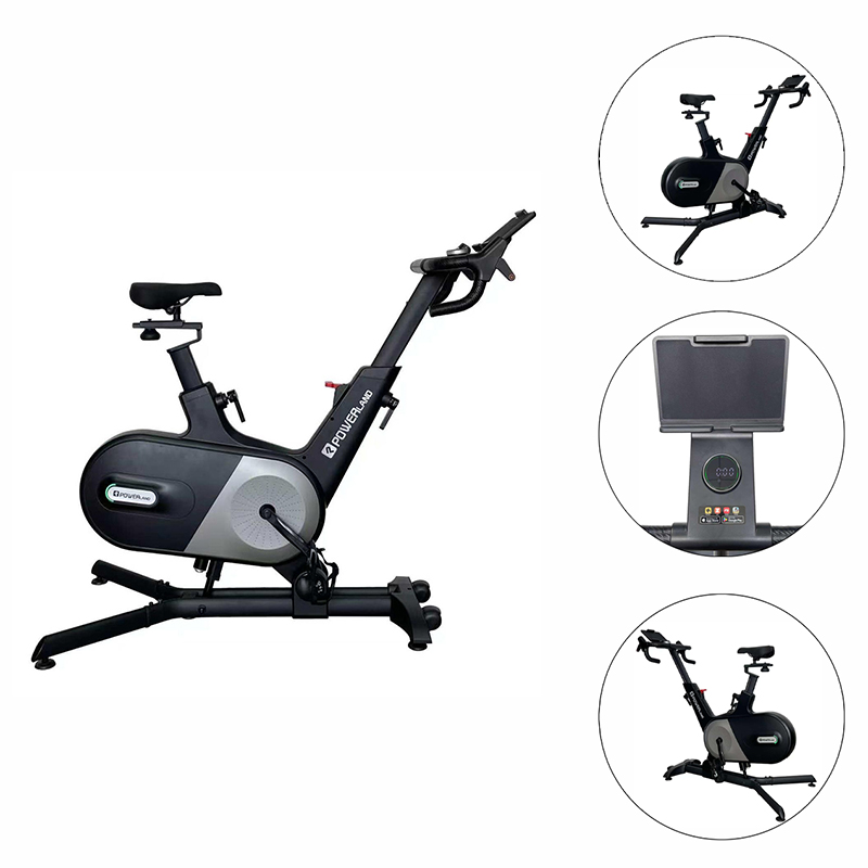 POWERland Exercise Bike Silent Fitness Bike YK-TC2301 130kg ...