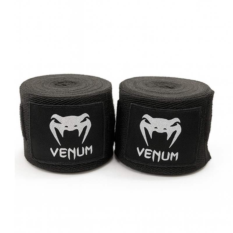 Wenum Boxing Bandage Black Boxing Wraps 2 x Cotton Wrap Bandage MMA ...