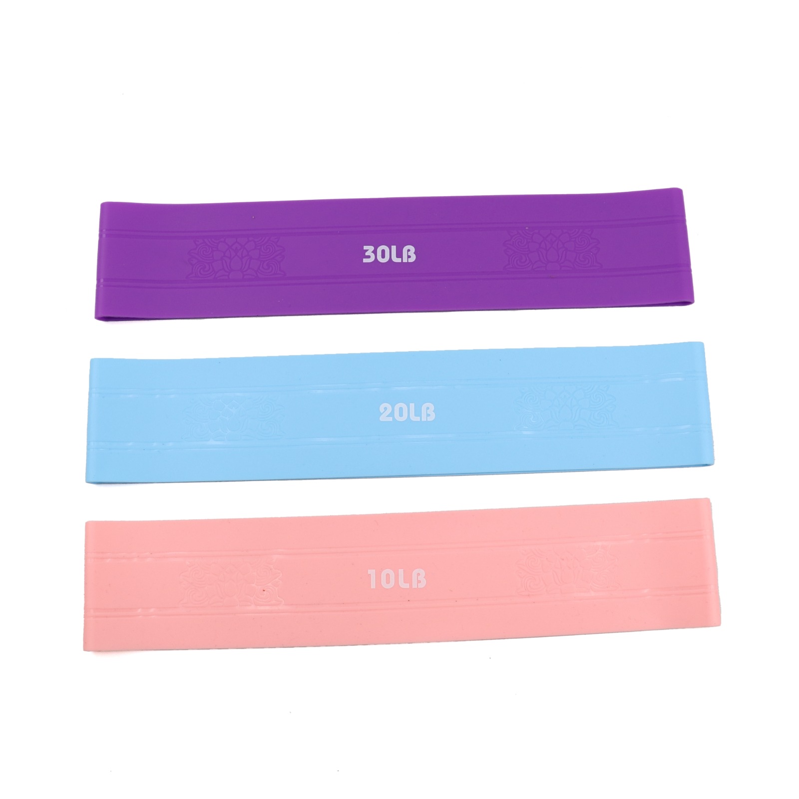 3-lü Fitness Müqavimət Bandı Rengli 3 Səviyyəli Glute Bands Dəsti Ayaq ...