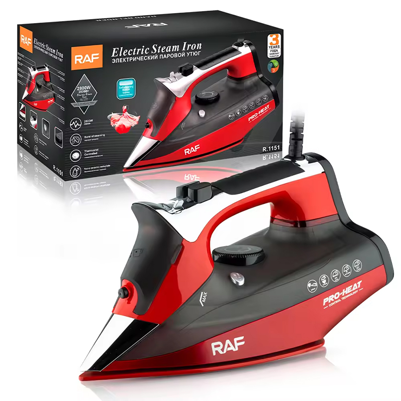 RAF R.1151 Electric Steam Iron Ceramic Sole Steam Iron 2800 W Power ...