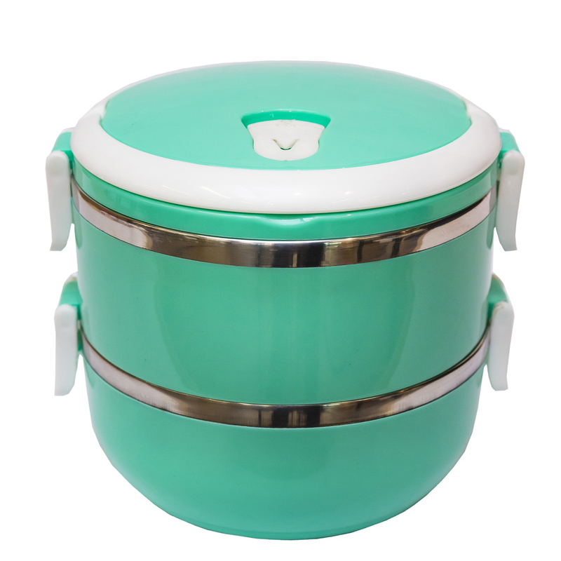 Launch Box HCL-2 Yemək Saxlama Qabı Paslanmaz Polad Material 2-li Set ...