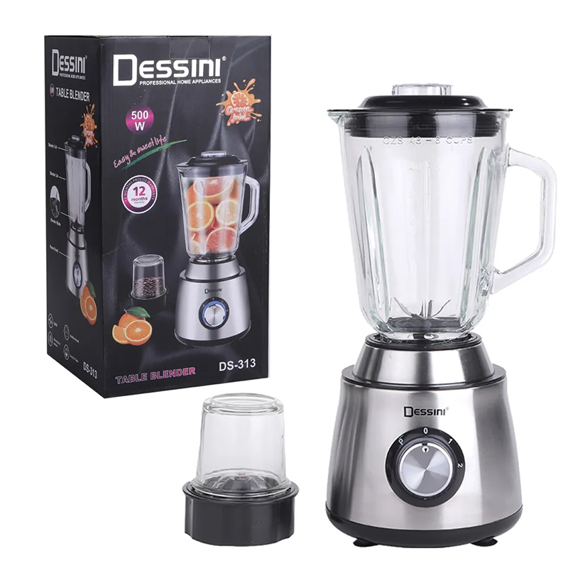 DESSINI DS-313 Multi-Functional Powerful Glass Blender Smoothie Blender ...