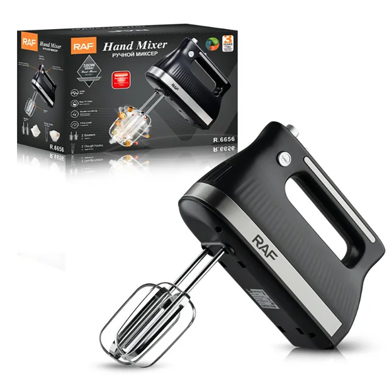 RAF Electric Mini Hand Mixer 500W Power Portable 5 Speed Hand Mixer ...