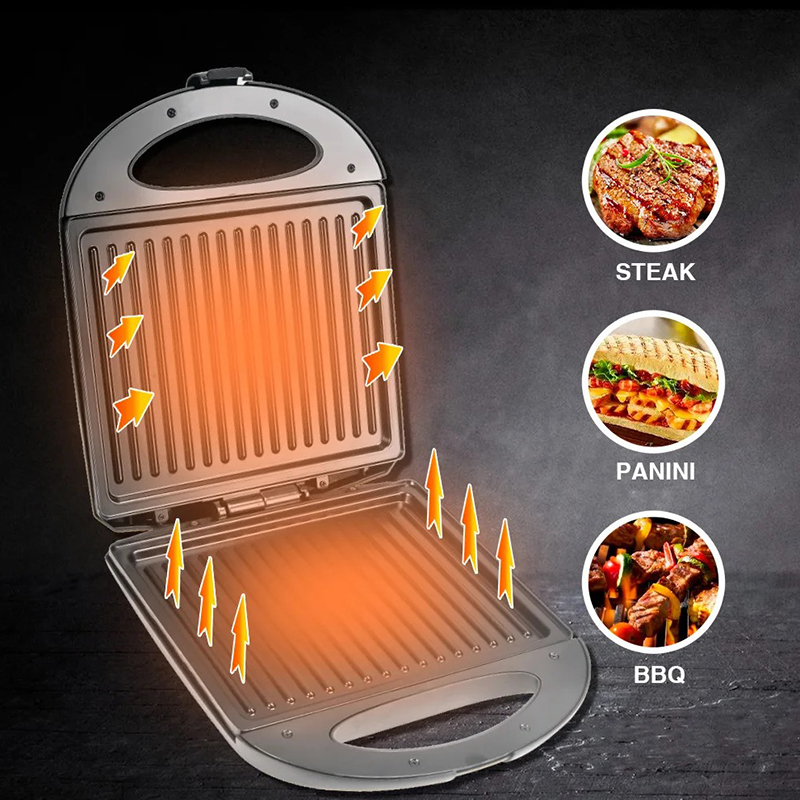 Rack High Pressure Electric Grill Toaster Sandwich Steak Grills Prep ...