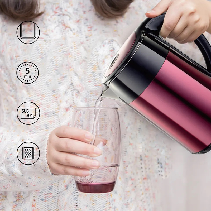 RAF Electric Stainless Steel Kettle 2L Capacity Custom Design Rose Gold ...