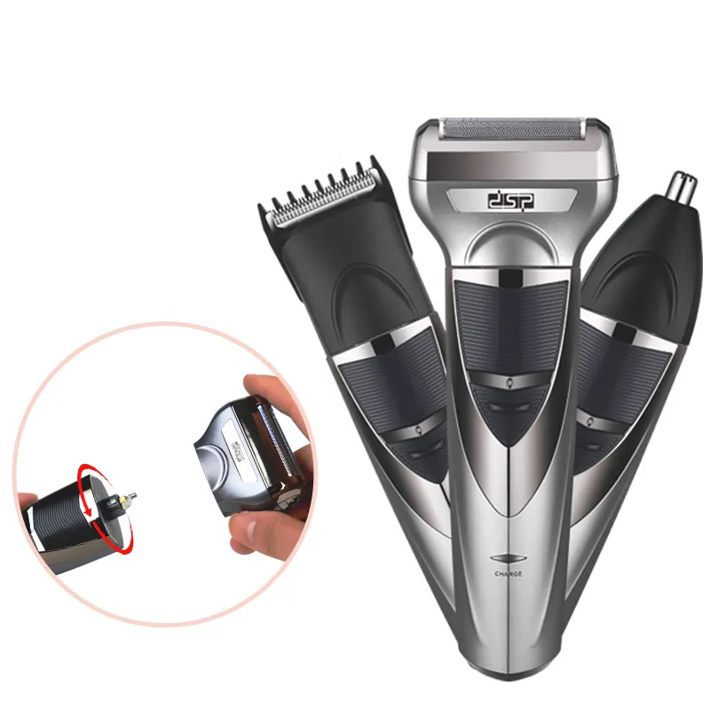 DSP 3 in 1 Shaving Kit for Men Electric Nose Hair Trimmer Facial Hair ...