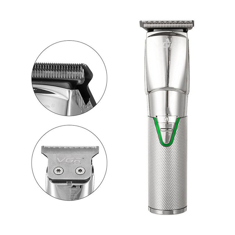 VGR Peşəkar Saç Kəsmə Makinası LCD Ekran Yenidən Doldurulan Elektrikli ...