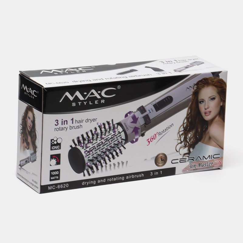 Premium Quality 3-in-1 MAC Styler MC-6620 Ceramic Coated Multistyler ...