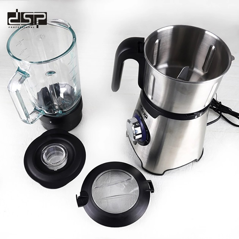 2 in 1 DSP Stationary Glass Kitchen Blender 600W Professional 2 ...