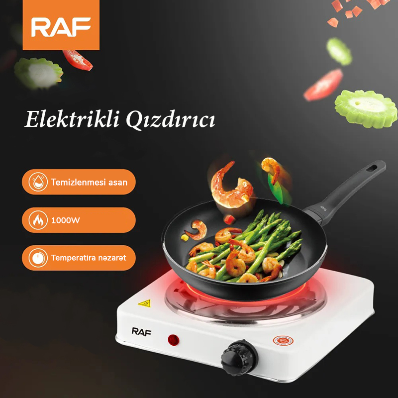 New RAF Electric Heater 1000W Power Special Stainless Steel Plate R ...