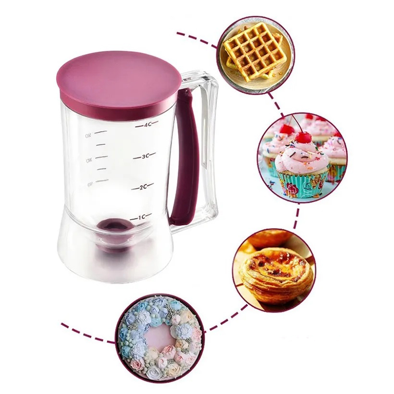 Cake Batter Dispenser Cake, Muffin, Wafer Batter Dispenser 900 Ml Food ...