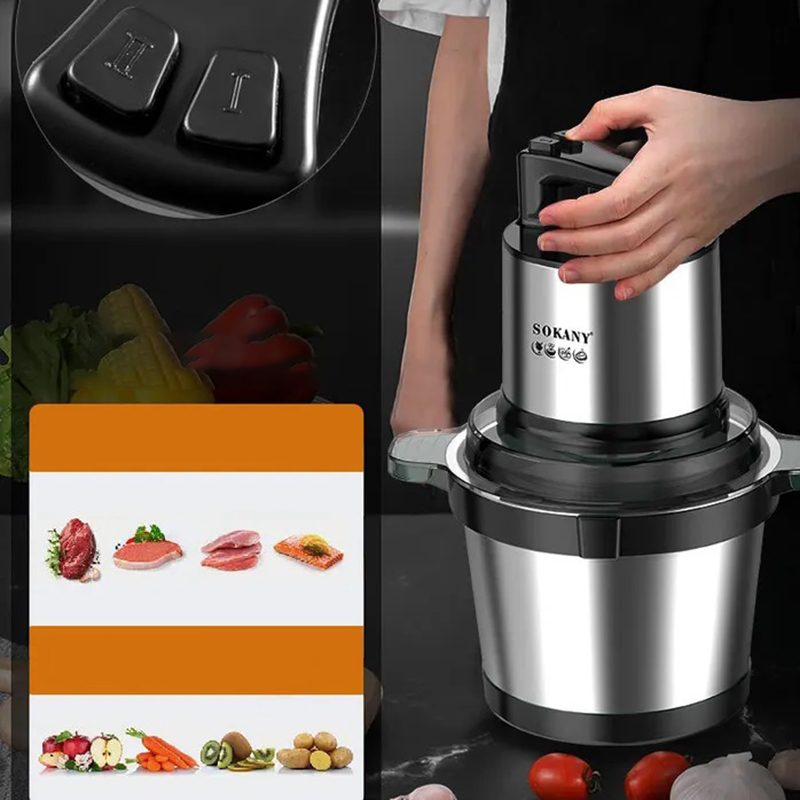 2 Speed SOKANY Electric Kitchen Chopper 800W 4L Capacity Malik Electric ...