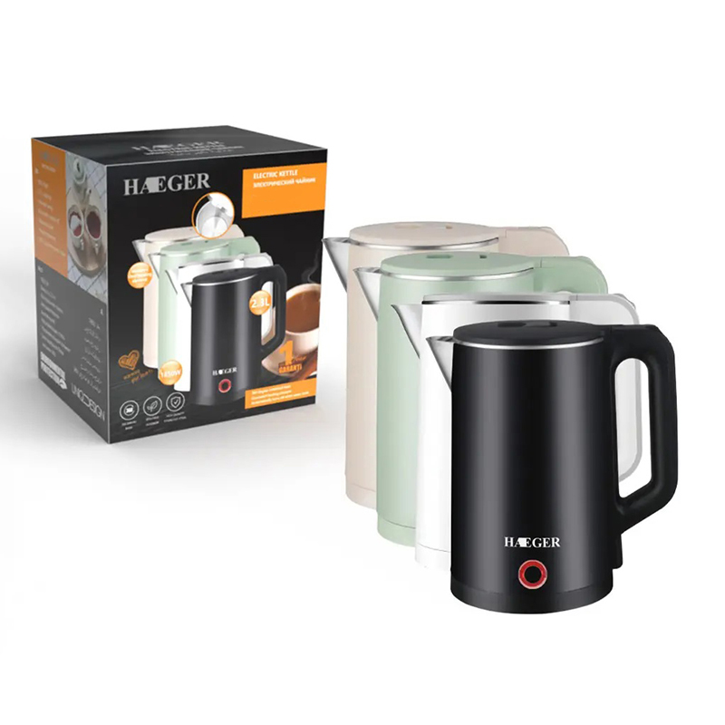 European Standard High Power Heager Electric Kettle 1850W Anti-Dry Boil ...