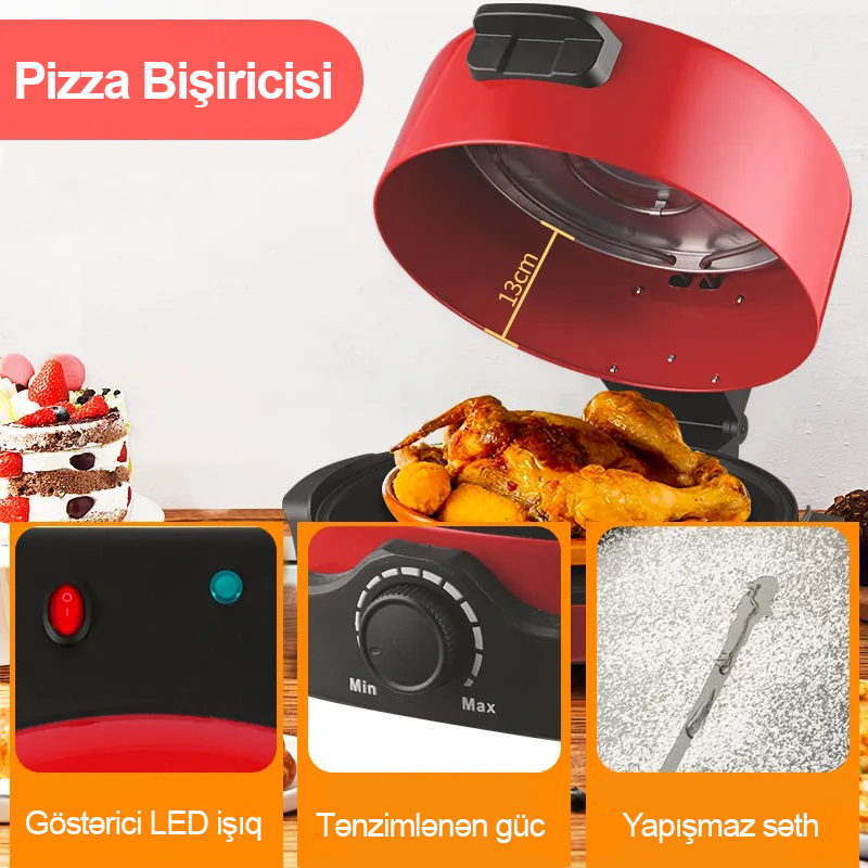 Pizza Maker DSP Kitchen Pizza Tool 2200W Professional Pizza Maker 16 ...
